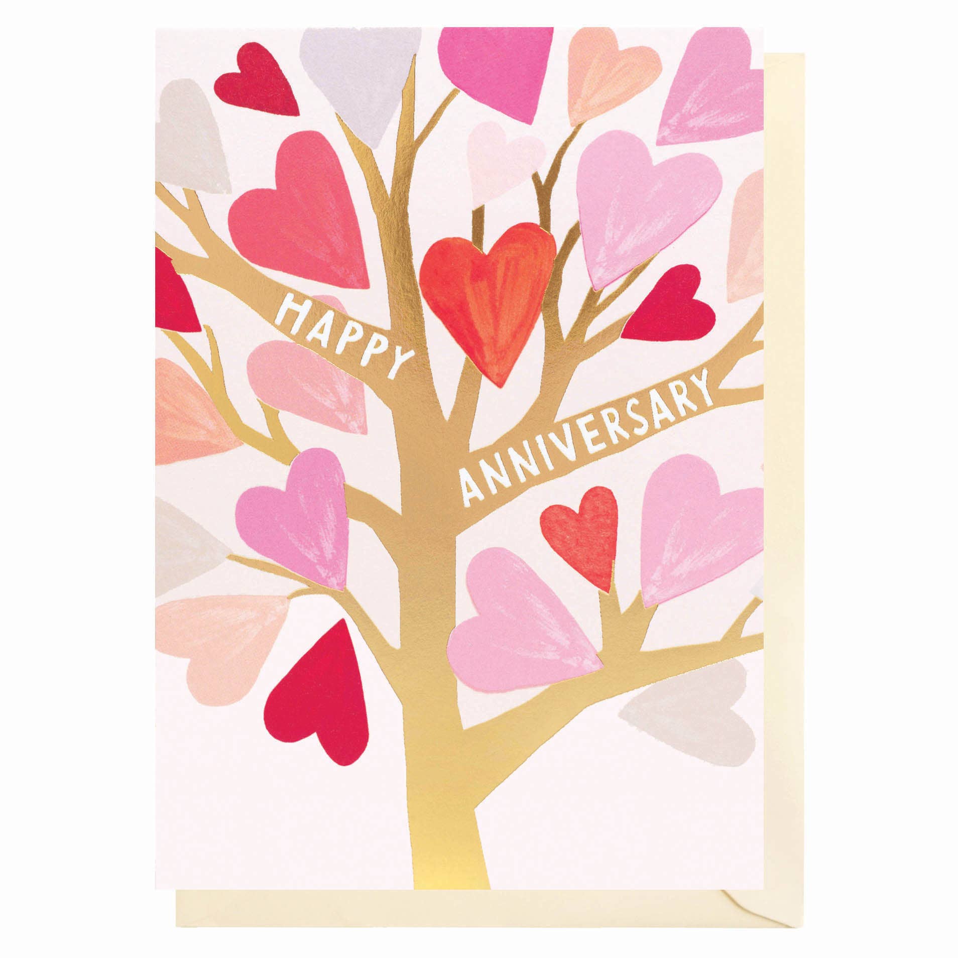 Anniversary Heart Tree | Gender Neutral Anniversary Card – Izzy Loops
